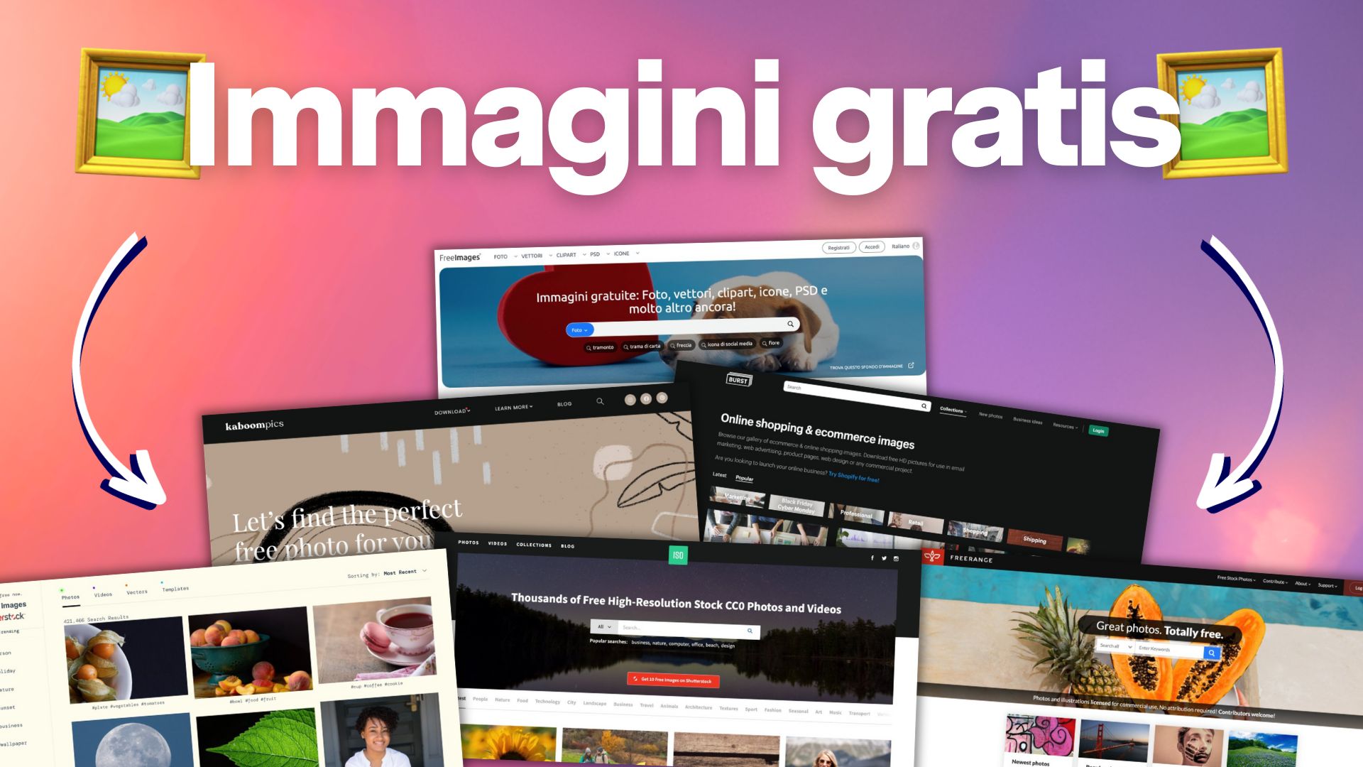 Immagini senza copyright: 15 siti per scaricarle gratis